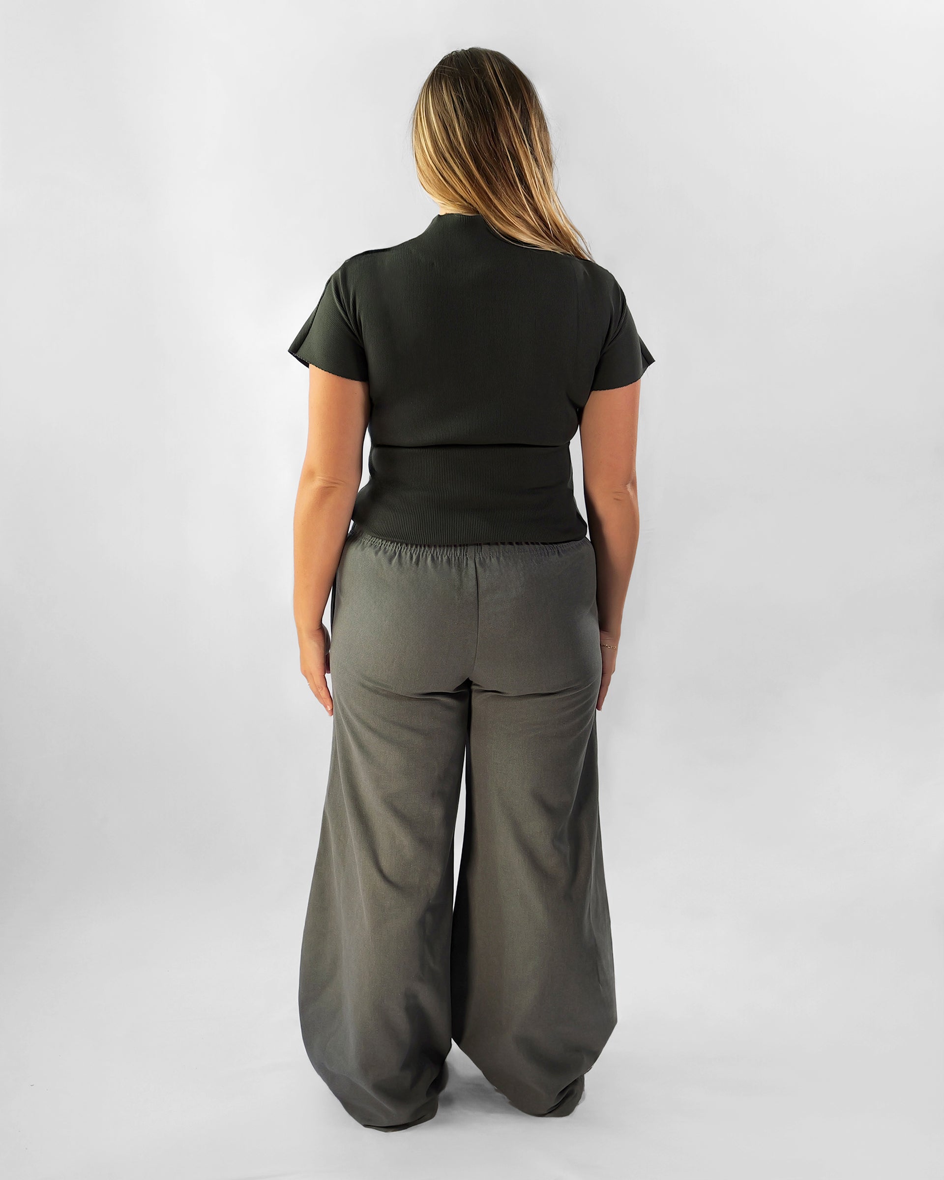 Itadaki - Puff Pant In Grey Pinstripe – ITADAKI